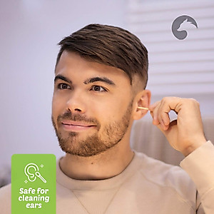 Bamboo Cotton Swabs 500 Count | Biodegradable & Organic Wooden Cotton Buds | Double Tipped Ear Sticks | 100% Eco-Friendly & Natural | Perfect for Ear Wax Removal, Arts & Crafts, Removing Dust & Dirt…