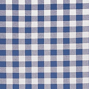 Gingham 1" Wide Square Fabric 60" Wide Checkered Plaid Pattern by The Yard (Royal Blue)