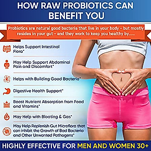 Organic Probiotics 100 Billion CFU, Dr Formulated Probiotics for Women, Probiotics for Men and Adults, Complete Shelf Stable Probiotic Supplement with Prebiotics & Digestive Enzymes; 30 Capsules