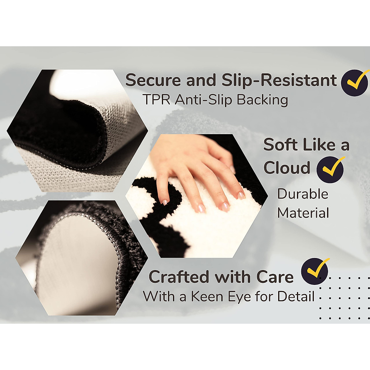 TURKUAZ LABEL 8 Ball Rug - 32 inch White & Black Hypebeast Rug - Cool Rugs and Aesthetic Rugs for Bedroom & Living Room - Y2K Rug for Y2K Room Decor