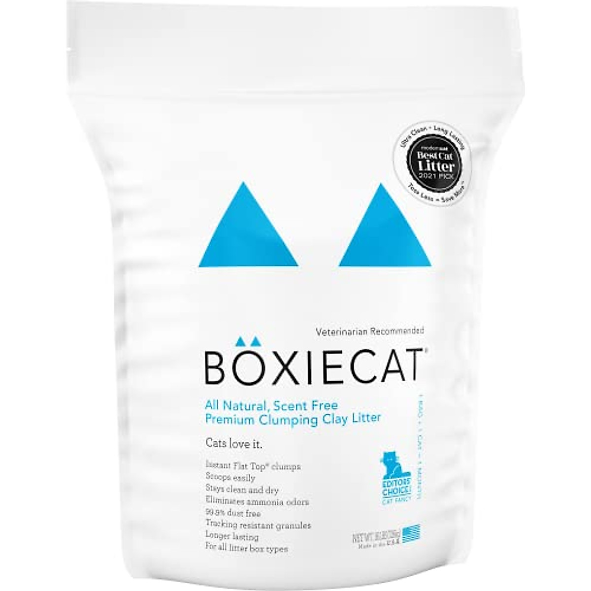 Boxiecat Premium Clumping Cat Litter - Scent Free - Clay Formula - Ultra Clean Litter Box, Longer Lasting Odor Control, Hard Clumping Litter, 99.9% Dust Free