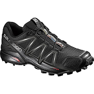 Salomon Men's Speedcross 4 Trail Running, Black/Black/Black Metallic, 7