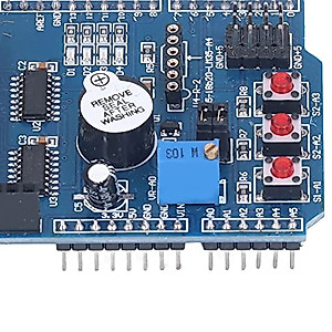 Kadimendium Multifunctional Expansion Module, 70x50mm Digital Display 4 Digit Development Board Adjustable Potentiometer for Wireless Experiment