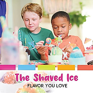 Hawaiian Shaved Ice S777 HomePro Shave Ice Machine With 3 Flavor Snow Cone Syrup Pack Including Party Ready Accessories