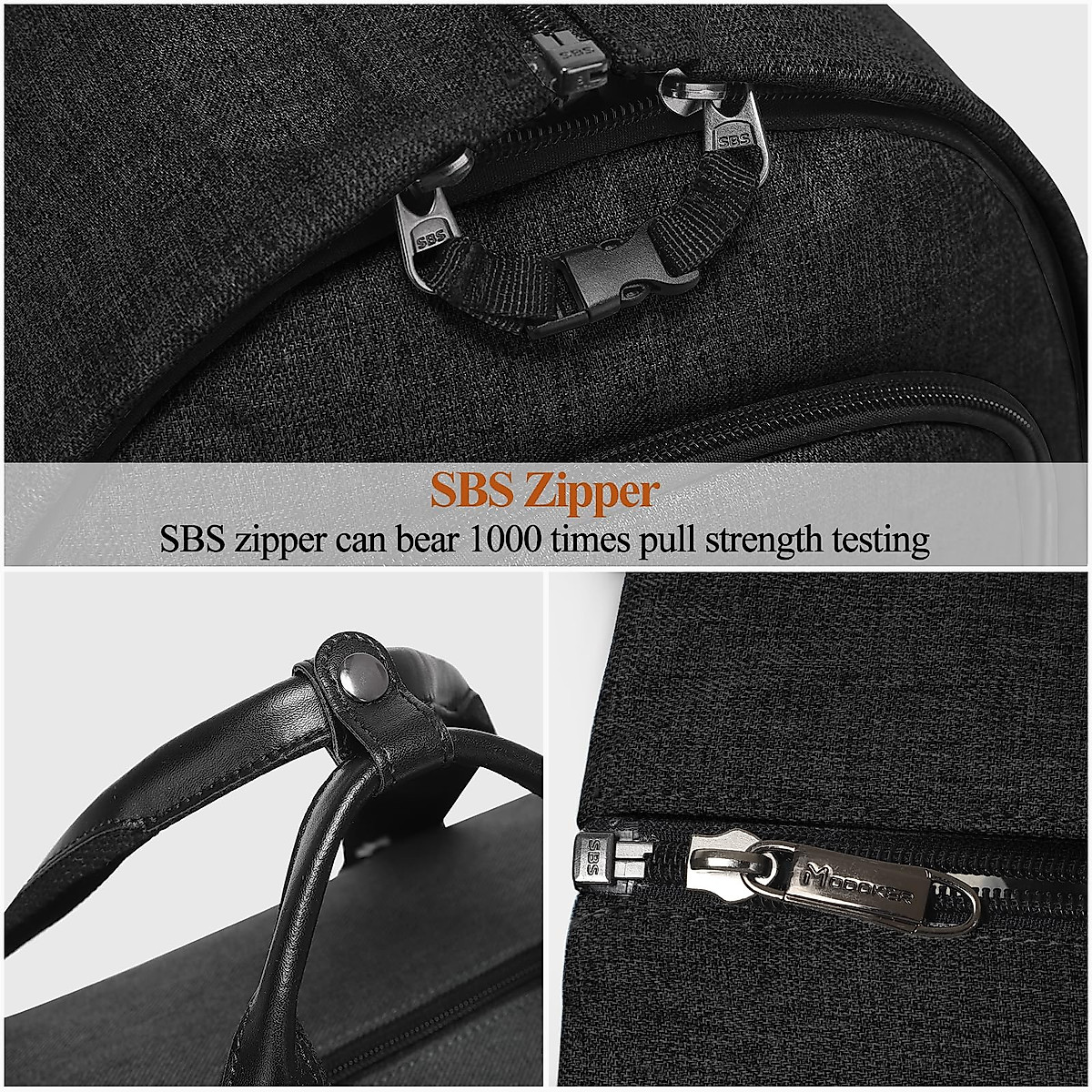 Suit Garment Bags for Men Travel, zalupri Convertible Carry on Garment Bags with Shoulder Strap - 2 in 1 Hanging Suitcase Suit Duffel Bag for Men Women, Black