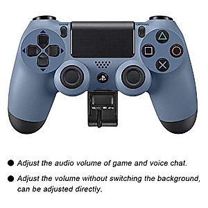 Jopwkuin Volume Controller, Adapter Adjustable Volume 3.5 Mm Plug for VR Grip Game Accessories for Indoor