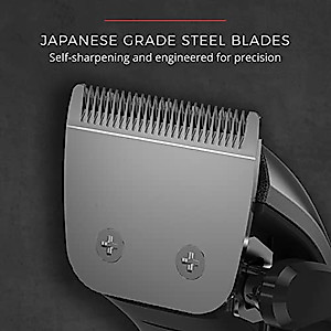 Remington® Easy Fade Haircut Kit, Hair Clippers for Men, Tapered and Standard Fixed Combs, Travel Case Included, Black