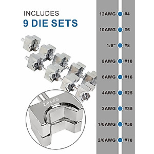 UTZIKO Hydraulic Crimper Tool for 1/8" 3/16" Stainless Steel Cable Railing Kit Hardware System Fittings, with Cable Cutter