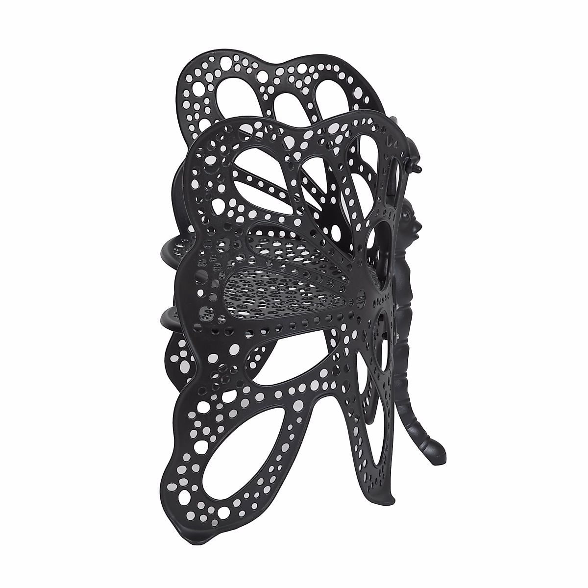 Flowerhouse FHBFB06 Butterfly Bench Patio Furniture & Accessories, Black