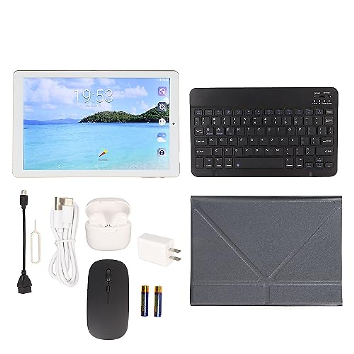 Honio Digital Tablet, 10.1 Inch Dual Box Speaker Tablet 8 (US Plug)