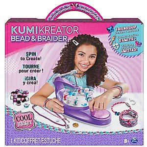 Cool Maker, KumiKreator Bead & Braider Friendship Necklace and Bracelet Making Kit, Arts and Crafts Kids Toys for Girls Ages 8 and up