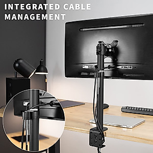 VIVO Single Ultrawide Monitor Fully Adjustable Desk Mount Stand for 1 LED LCD Ultra-Wide Screen up to 38 inches, STAND-V101A