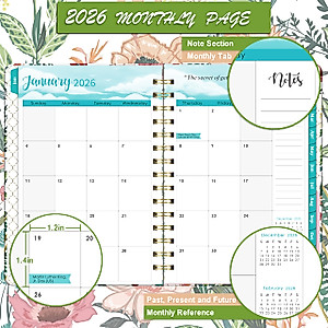 2023-2024 Planner – Jul 2023 – Jun 2024, Weekly ＆ Monthly Academic Planner 2023-2024, 6.4" x 8.5" with Tabs, Flexible Hardcover, Thick Paper, Strong Binding, Back Pocket, Inspirational Quotes ＆ Notes
