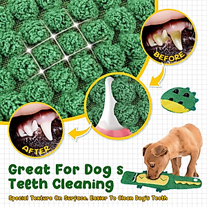 XIUGOAL Interactive Dog Toys for Small Medium Dogs - 2 Pack Puppy Toys for Boredom and Teething, No Stuffing Squeaky Puppy Chew Toys with Crinkle, Treat Dispenser and Holds a Bottle