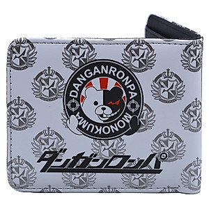Amatensu Anime Characters Naegi Makoto wallet Kirigiri Kyoko wallet Maizono Sayaka wallet Yasuhiro taeko wallet Enoshima Junko wallet Monokuma wallet A