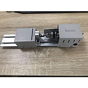 BACHIN Mini Lathe Beads Polisher Machine Diy Machining for Table Woodworking Wood DIY Tool Lathe Standard Set