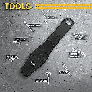 Magnetic Wristband For Holding Screws | Wrist Magnetic Screw Holder | Magnetic Wristband for Holding Screws | Magnetic Band For Screws | Wrist Band Tool Magnet | Tool Wristband (Black)