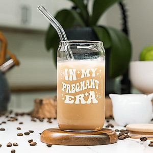 Pregnancy Gifts -Mom to Be Gift, Gifts for Pregnant Women -Pregnancy Gifts for Expecting Mom, New Mom, First Time Mom,Mom to Be -Pregnant Mom Gifts -In My Pregnant Era 16Oz Glass Cup