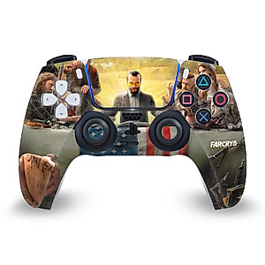 Head Case Designs Officially Licensed Far Cry Sinner Arte Clave Vinyl Faceplate Sticker Gaming Skin Decal Cover Compatible With Sony PlayStation 5 PS5 DualSense Controller