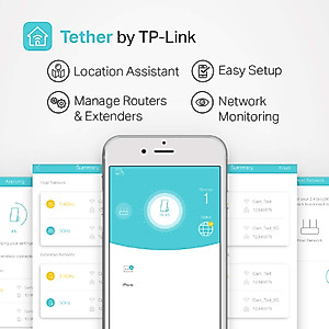 TP-Link AC750 WiFi Range Extender - Dual Band Cloud App Control Up to 750Mbps, One Button Setup Repeater, Internet Booster, Access Point Smart Home & Alexa Devices (RE220) (Renewed)