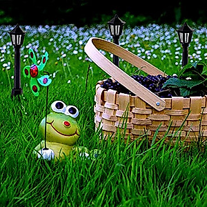 HONBAY 12PCS Mini Street Light Model Railway Train Lamp Miniature Plastic Village Pathway Lantern Post for Micro Landscape Fairy Garden Accessories