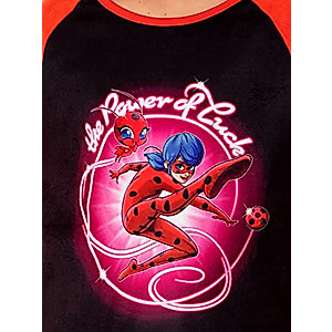 INTIMO Miraculous: Tales of Ladybug & Cat Noir Girls' The Power Of Luck Sleep Pajama Set (4/5)