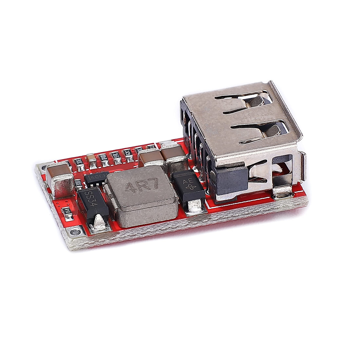 Teyleten Robot DC-DC Buck Converter USB Car Charger Step Down Module 6-24V 12V/24V to 5V 3A Power Supply Module Efficiency 97.5% 10pcs