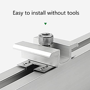 50Pcs Solar Panel Grounding Clip Washer Spacer 28X50Mm Solar Panel Grounding Gasket Fits Photovoltaic Systems Grounding Clip