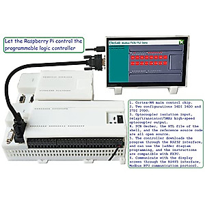 ElecLab 7 Inch 800x480 DSI Touchscreen Monitor Capacitive LCD Display RS232/RS485 Speaker Bracket for RPI 4B 3B+ 3B 3A+ 2B B+