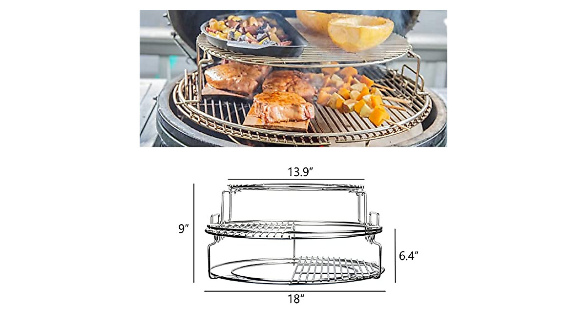 EGGspander Kit for Big Green Egg - Expand Your Cooking!