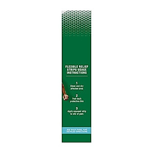 Biofreeze Pain Relief Flexible Strips Pre-Cut, 4Ct. Pain Relief for Sore Muscles, Arthritis, Backaches, Sore Joints, Sprains, Strains, and Bruises (Packaging May Vary)