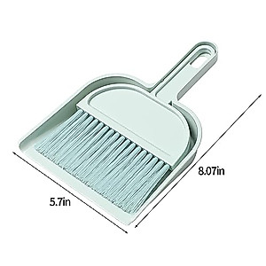 Broom with Dustpan Combo Set Plastic Mini Besom and Dustpan,Mini Cleaning Brush with Dustpan Set Desktop Cleaning Accessories Broom Set Dust Pan and Broom Set Small Broom Dust Broom