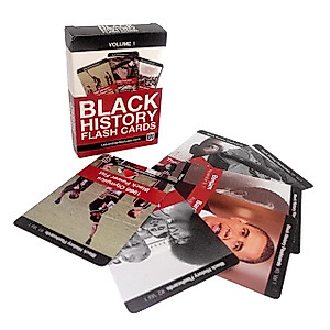 Urban Intellectuals Black History Flashcards - Volume 3 Black Heroes STEM and The Arts Version Trivia Playing Cards Educational Activity for Adults Classroom