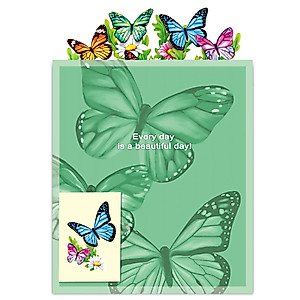 Airpark Pop Up Flower Cards, Daisies and Butterflies, 12inch Paper Flowers Bouquet 3D Popup Greeting Cards with Blank Note Card and Envelope for Christmas, Birthday Gifts for Women Kids,Holiday