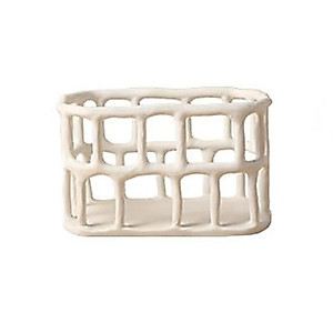 AVEEWA Nordic Resin Hollow Fruit Basket Living Room Coffee Table Creative Home Decoration Hotel and homestay Storage Decoration-C