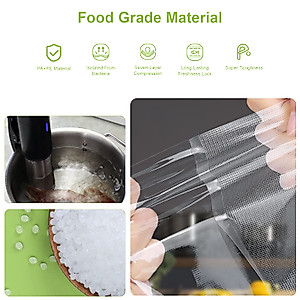 Gokilife Vacuum Sealer Bags, 8" x 20' 10" x 20' 11" x 20' Food Vacuum Bags Rolls 3 Pack, BPA Free, Heavy Duty, Cut to Size Roll for Vac Storage, Meal Prep or Sous Vide