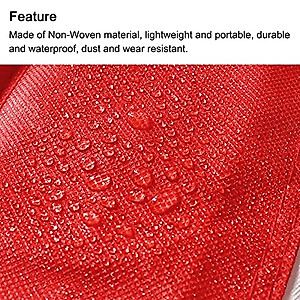 PATIKIL Closet Storage Bags, 31.5'' Length Waterproof Clothes Blankets Organizer Bag with Carrying Handles for Bedding, Red