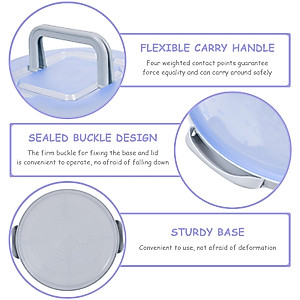 DOITOOL Round Cake Carrier with Handle Two Sided Cake Holder, Plastic Cake Keeper with Cover, Portable Cake Container Cake Stand Fits 9 Inch Cake, Pies, Cookies, Nuts, Muffins