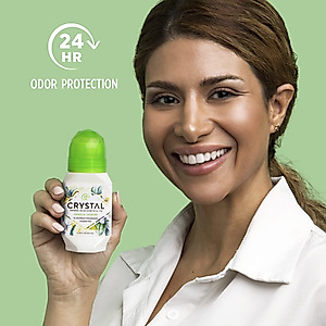 Crystal Deodorant - Mineral Roll on Vegan Deodorant for Women and Men, Vanilla Jasmine - 2.25 fl. oz. (Pack of 3)