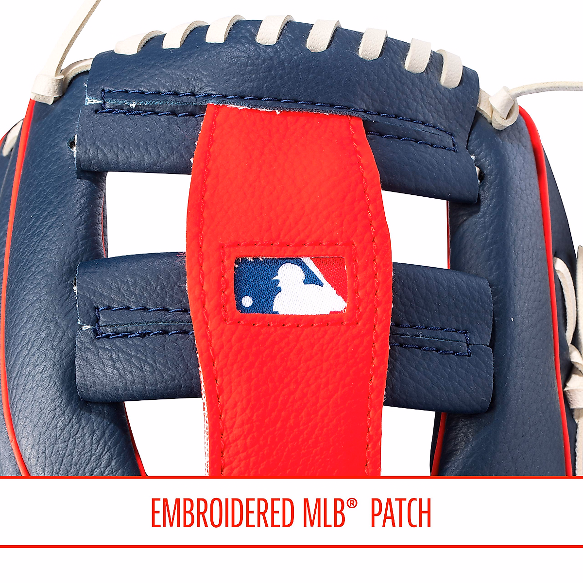 Franklin Sports MLB Youth Teeball Glove and Ball Set - Kids Atlanta Braves Baseball and Teeball Glove and Ball - Perfect First Kids Glove - 9.5", One Size