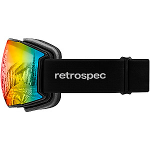 Retrospec Zenith Ski Goggles for Men and Women Over Glasses, UV Protection, Anti-Fog, Scratch Resistant Snow Goggles for Skiing and Snowboarding