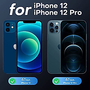 TAURI 5-in-1 Magnetic for iPhone 12 Case for iPhone 12 Pro Case [Designed for Magsafe], with 2 Screen Protector +2 Camera Lens Protector [Not-Yellowing] Case for iPhone 12/12 Pro, Clear
