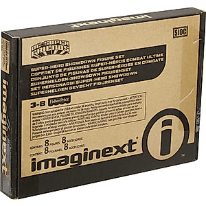 Fisher-Price Imaginext DC Super Friends Batman Toy Super-Hero Showdown Figure Set, Superman Aquaman The Flash, Preschool Kids Ages 3+ Years