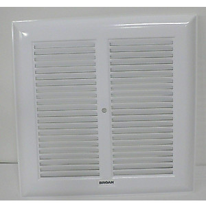 NEW part 97011324 Compatible with Broan Bath Bathroom Ceiling Fan Grille Grill Cover Metal White Color fits other models