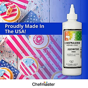 Chefmaster Liquid Whitener Food Color, 16-Ounce, White