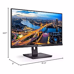 Philips 243B1 23.8" Full HD WLED LCD Monitor - 16:9 - Textured Black