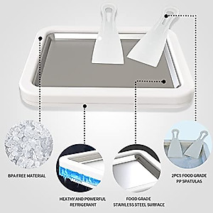 Rolled Ice Cream Maker, KITCHSTAR Ice Cream Maker Machine - Ice Cream Maker for Kids - Frozen Fruit Ice Cream Maker- Soft Serve Ice Cream Machine for Home - Yogurt Maker- Great Gifts for Kids Mother Friends Festival