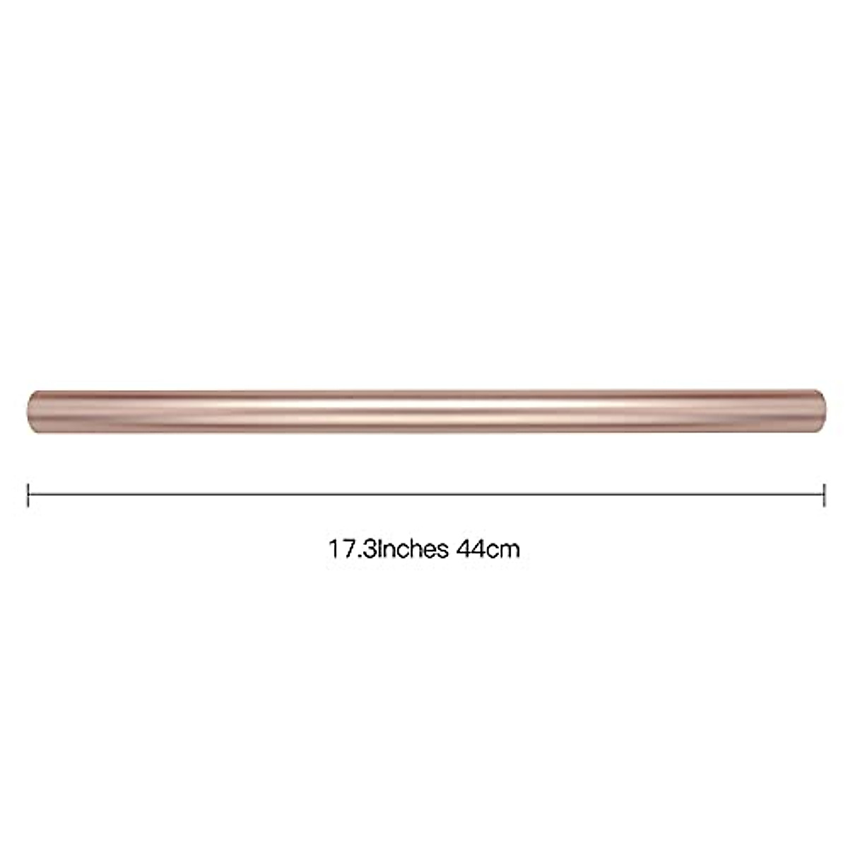 RUSPEPA Rose Gold Metallic Wrapping Paper - Solid Color Matte Paper Perfect for Wedding,Birthday,Christmas,Baby Shower - 17.3 Inches X 32.8 Feet