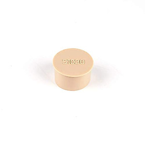 Pool Fence Hole Cover Deck Patio Ground Caps 1.25 Inch Fit Standard 1.25" Holes 1-1/4 inch Diameter (1-1/4 in. Pack of 30, Almond Beige)