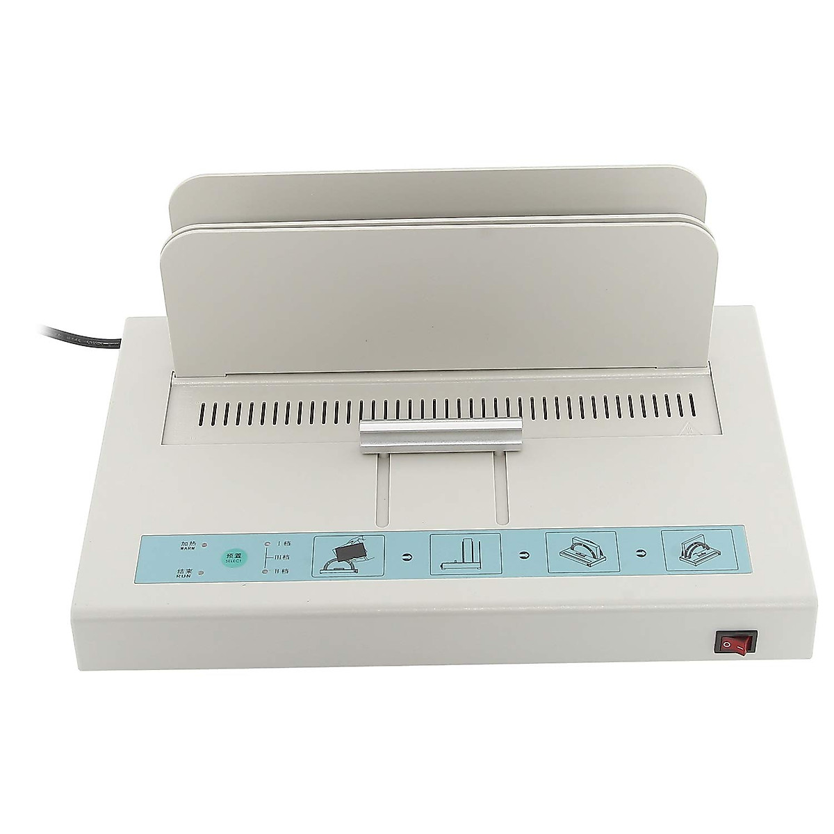 Yaegoo 110V Thermal Binding Machine 1-50MM Binding Thickness Universal Thermal Binding Machine Infrared Light Detecting Hot Melt Machine Contract Document Invoice Folder